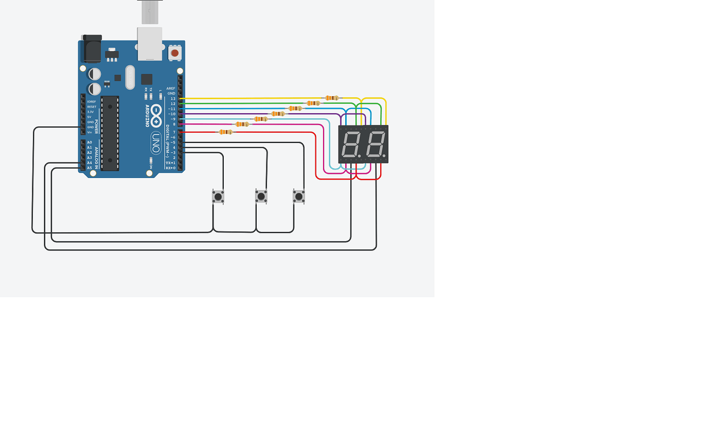 Contador 0 - 99 con dos displays de 7 segmentos - Software - Arduino Forum Contador 0 - 99 con dos displays de 7 segmentos - Software - Arduino Forum