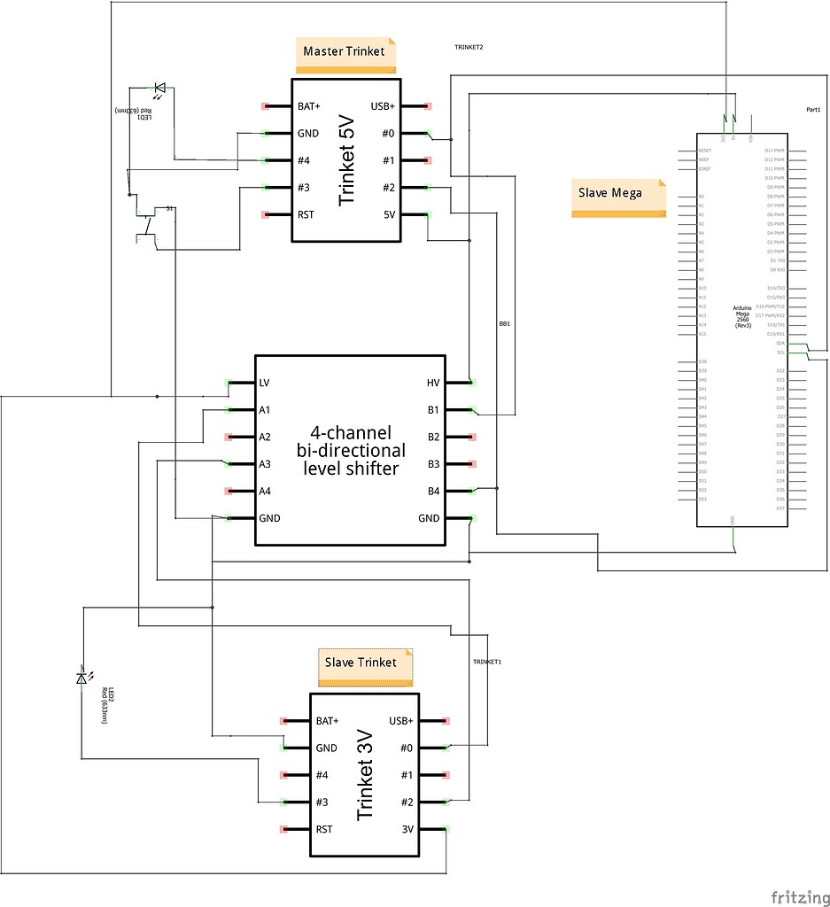 I2C between Trinkets and Mega not working - Programming - Arduino Forum I2C between Trinkets and Mega not working - Programming - Arduino Forum