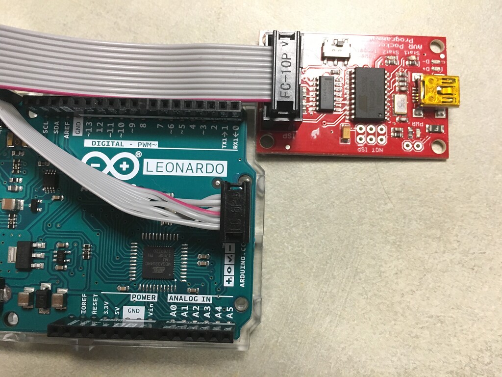 Connecting AVR Pocket Programmer to my Leonardo - 3rd Party Boards - Arduino Forum