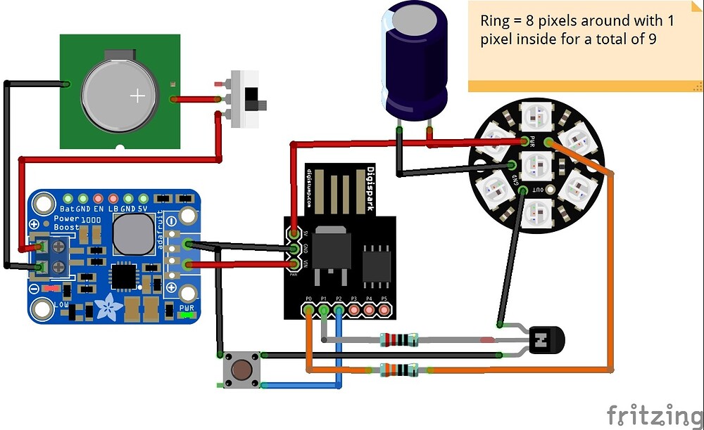 button cycled NeoPixel on Digispark ATtiny85 - General Guidance - Arduino Forum