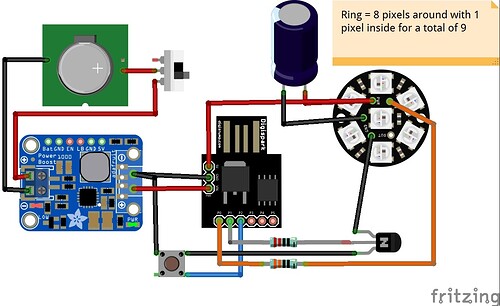button cycled NeoPixel on Digispark ATtiny85 - General Guidance - Arduino Forum