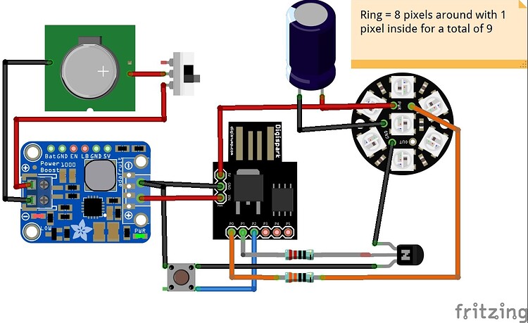 button cycled NeoPixel on Digispark ATtiny85 - General Guidance - Arduino Forum