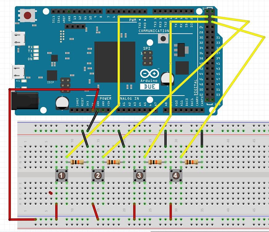 Multiple Button, Mode INPUT, Interrupt - wrong signals detected - Programming Questions ...