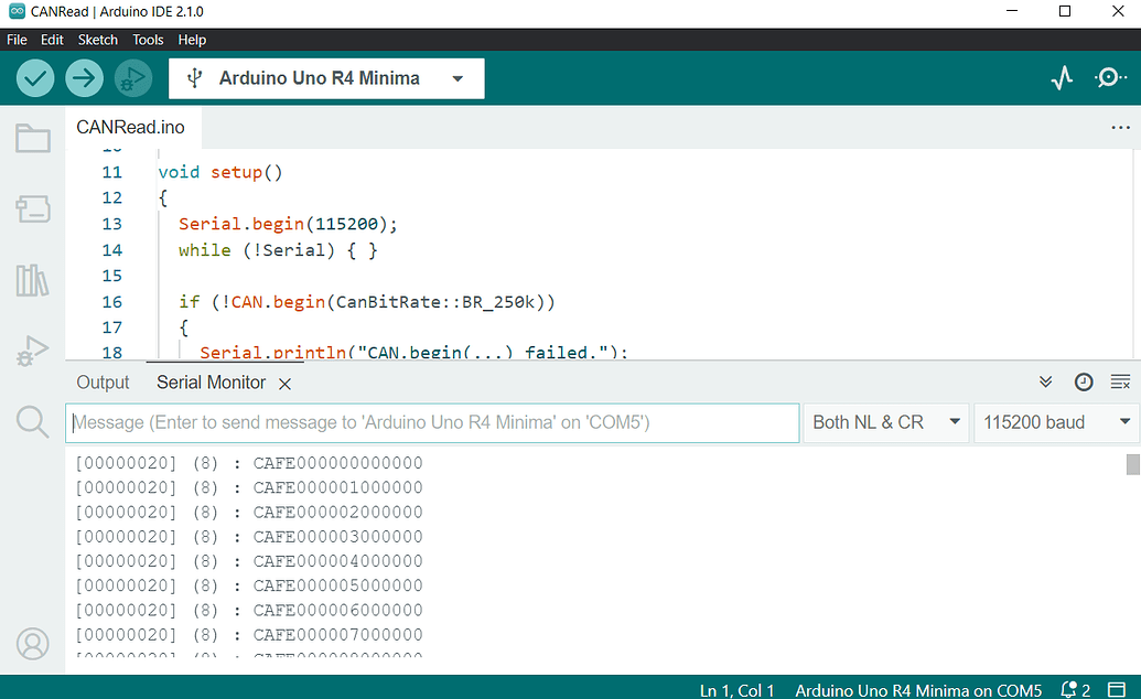 CAN bus transceiver documentation issue - UNO R4 Minima - Arduino Forum