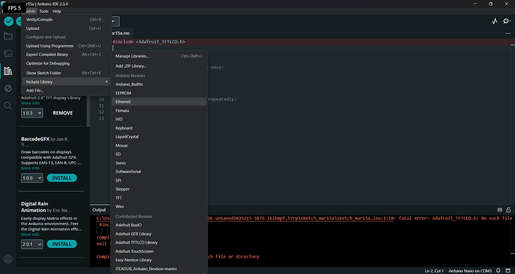 No such file or directory - IDE 2.x - Arduino Forum