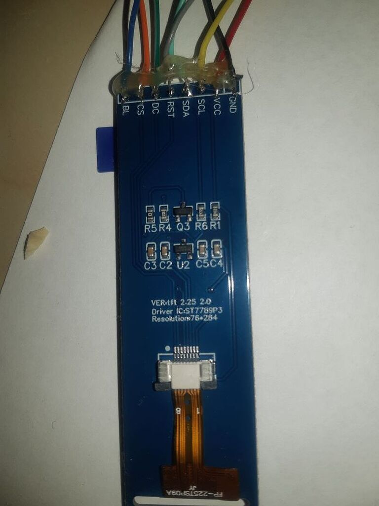 TFT_eSPI Setup for ST7789P3 2.25" 76x284 TFT - Displays - Arduino Forum