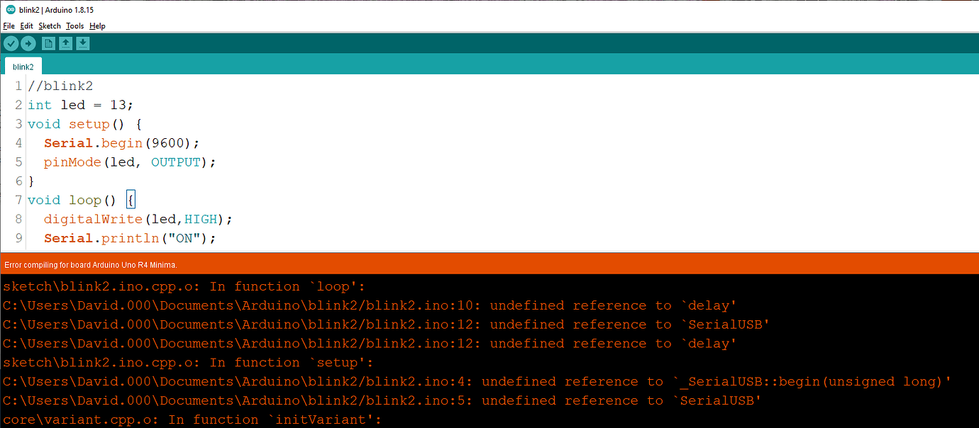 DFU Error - Cannot Upload Sketch to R4 Minima - UNO R4 Minima - Arduino Forum
