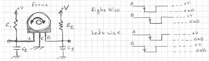 How does this rotary encoder work with only 3 pins used? - General Electronics - Arduino Forum