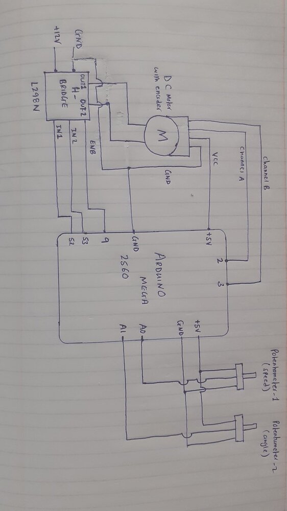 Controlling Speed and angle of DC Motor with encoder simultaneously ...