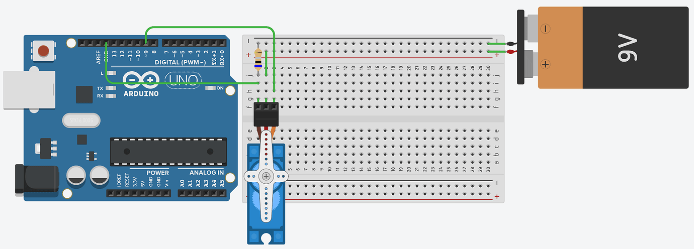 Can't run sg90 servo motor with 9v battery - Motors, Mechanics, Power and CNC - Arduino Forum