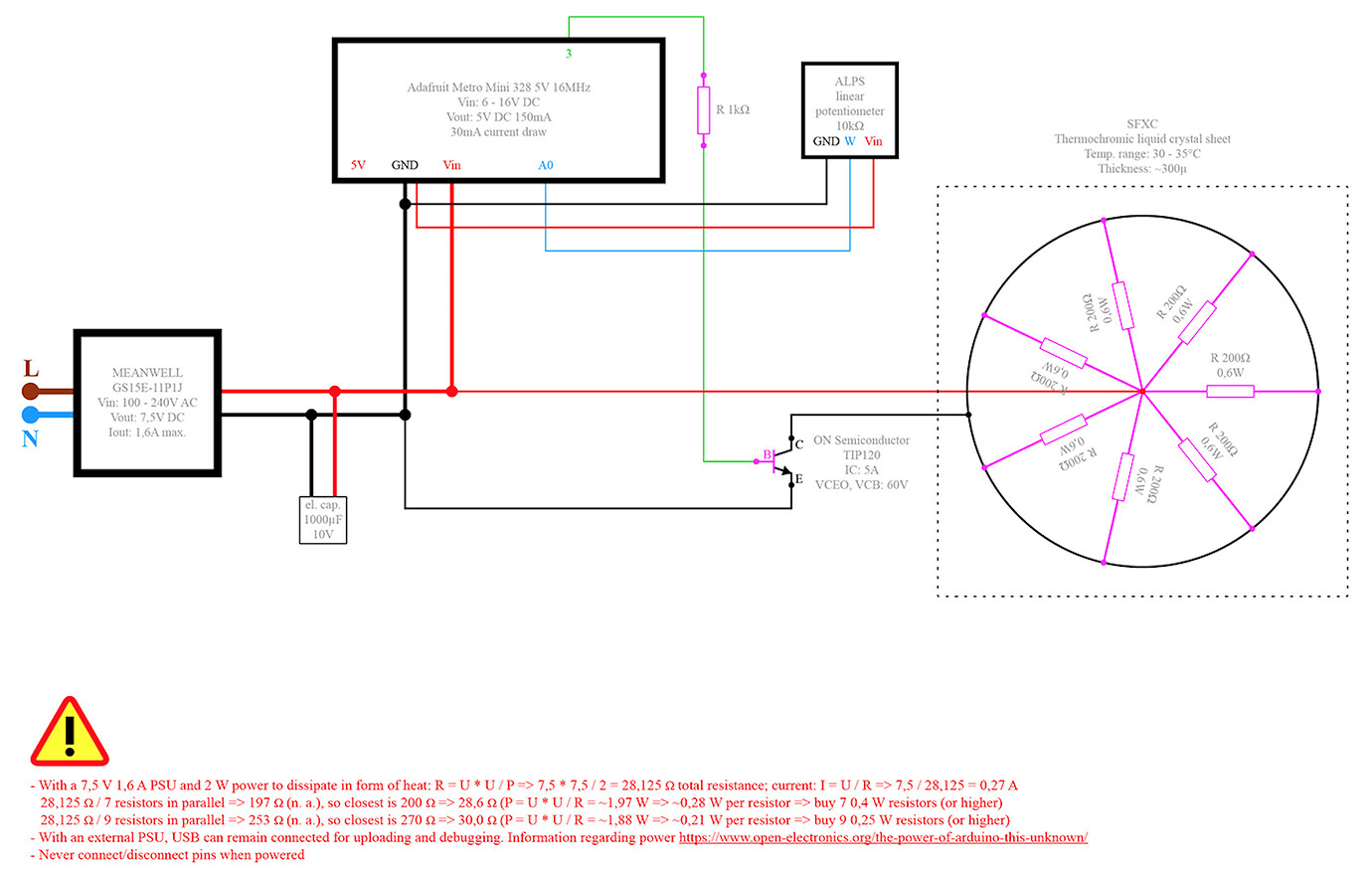How to use resistors to make a heater - General Electronics - Arduino Forum