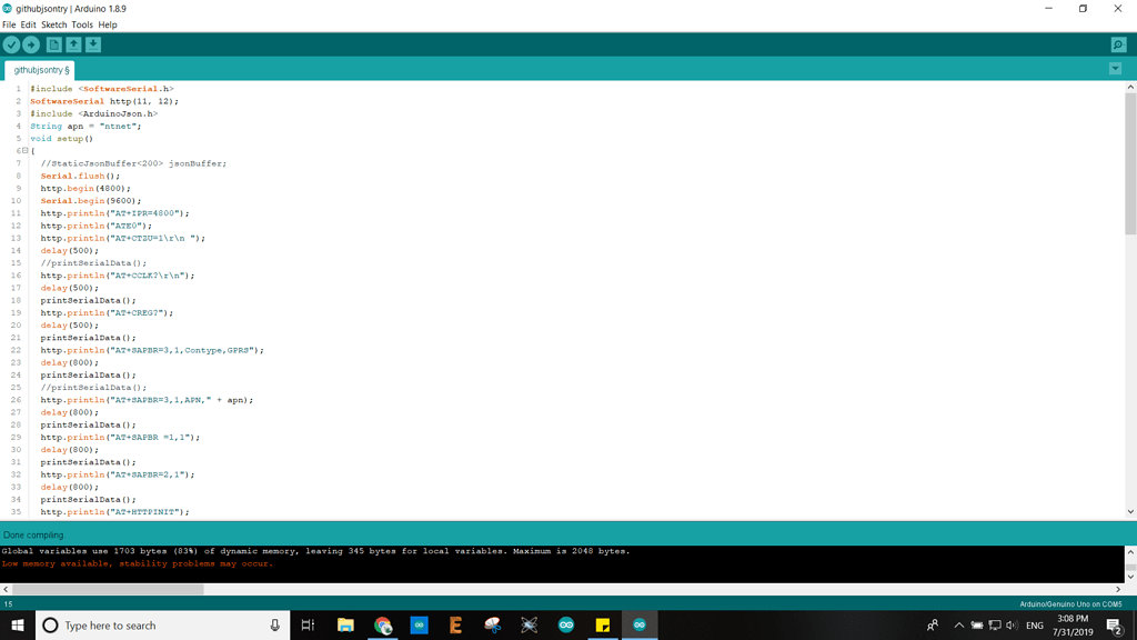 json parsing using gsm sim800l and arduino uno r3 - Programming ... json parsing using gsm sim800l and arduino uno r3 - Programming ...