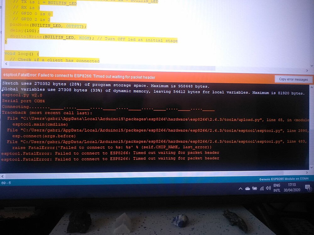 I can't connect ESP8266 01 - General Guidance - Arduino Forum