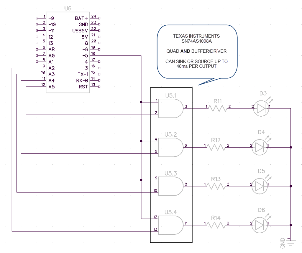 Dimming 4 Leds With 1 Pwm Pin Leds And Multiplexing Arduino Forum 