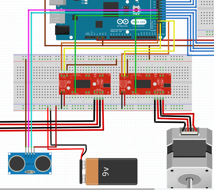 Help on moving forward, stopping and then moving forward again - Programming - Arduino Forum