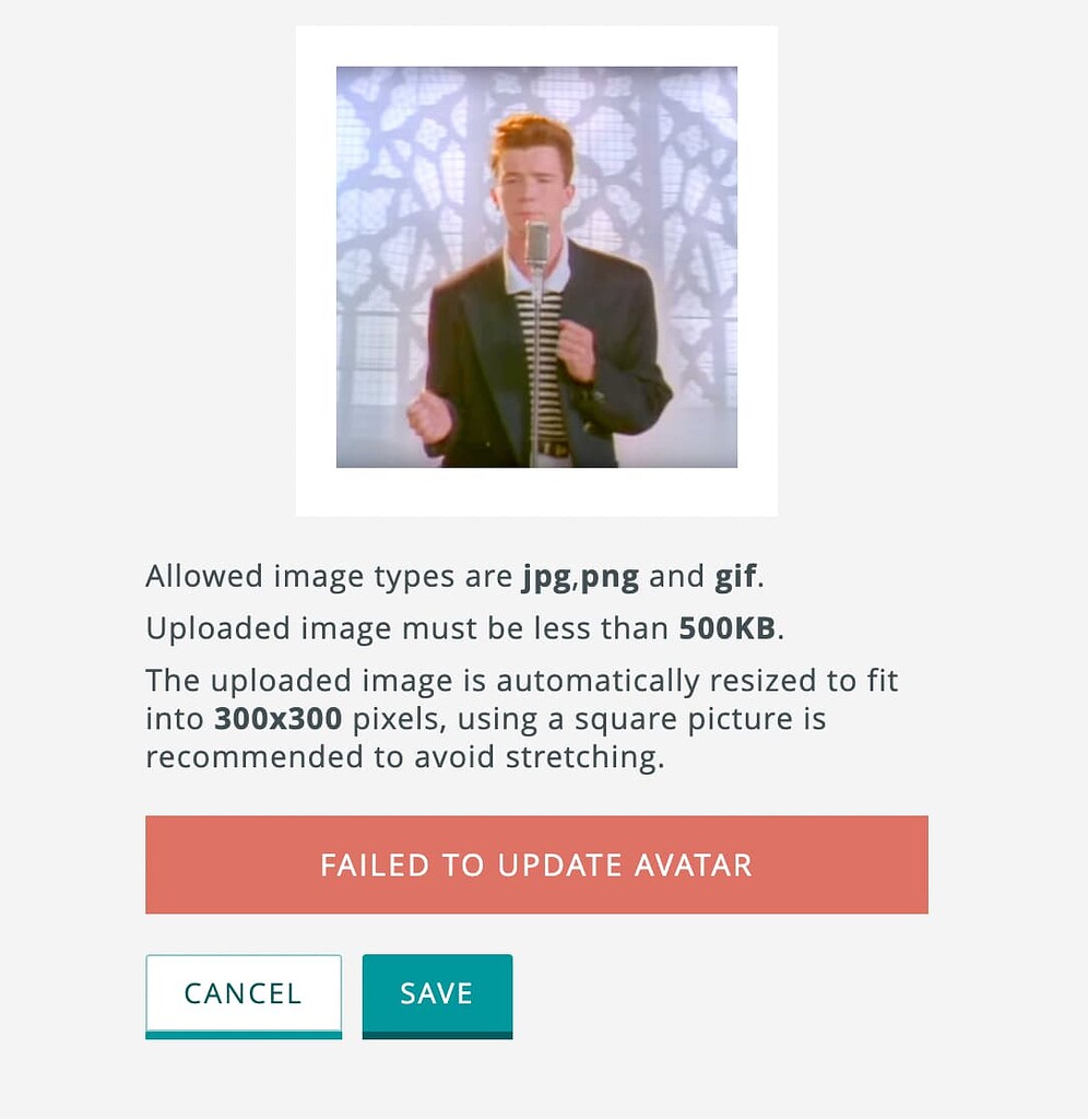 Can't change avatar on main website - Website and Forum - Arduino Forum
