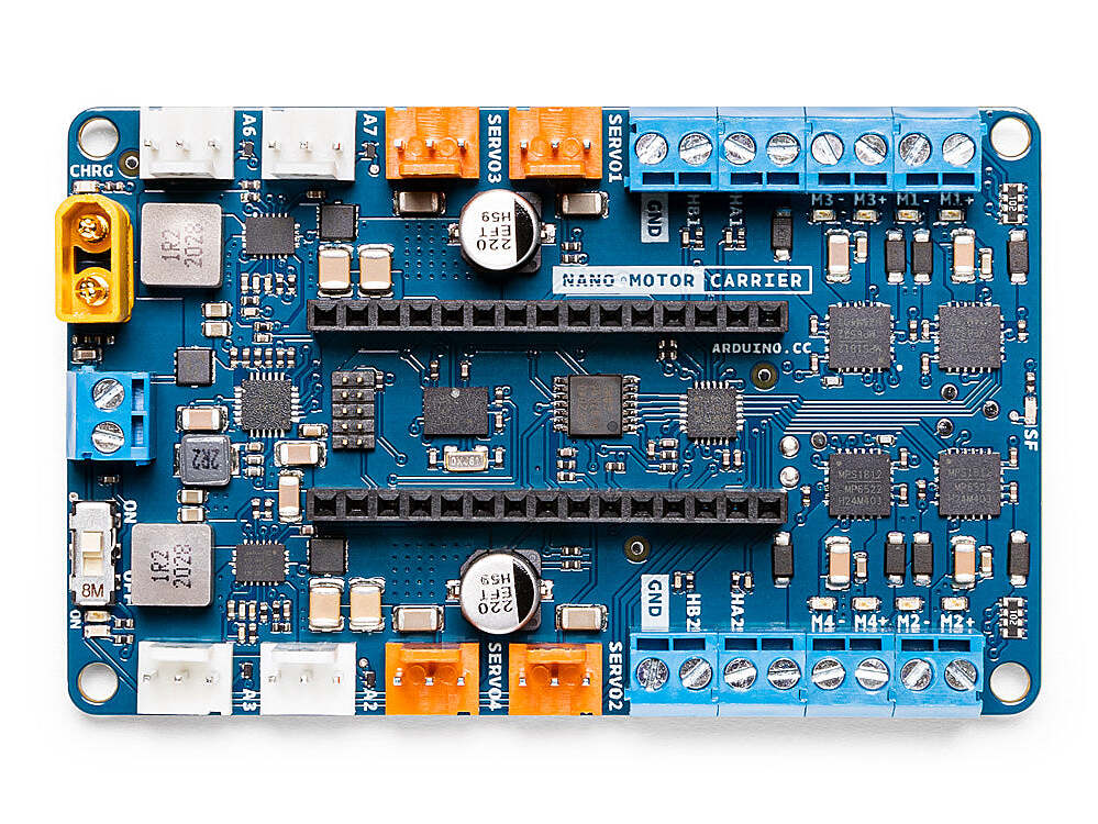 Arduino Nano Motor Carrier powering mounted Nano IOT board - Motors, Mechanics, Power and CNC ...