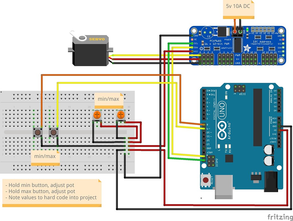Calibrating Servos Using Adafruit PCA9685 Breakout - General Guidance - Arduino Forum