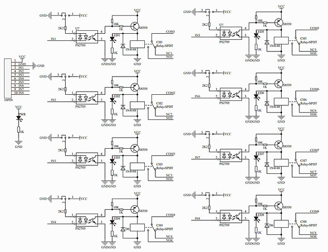 Relay Board - Components and Schematic - General Electronics - Arduino ...