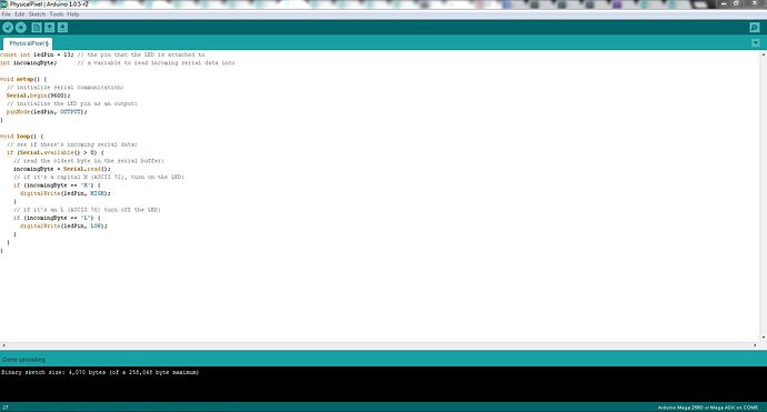 LED constantly on during PhysicalPixel example - LEDs and Multiplexing ...