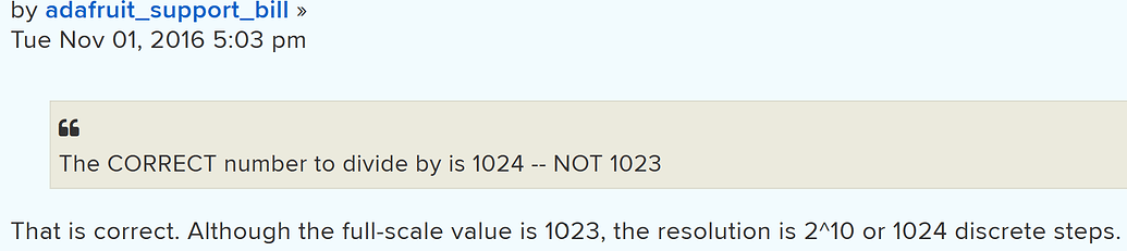 ADC calculator and reference sheet - Tutorials - Arduino Forum