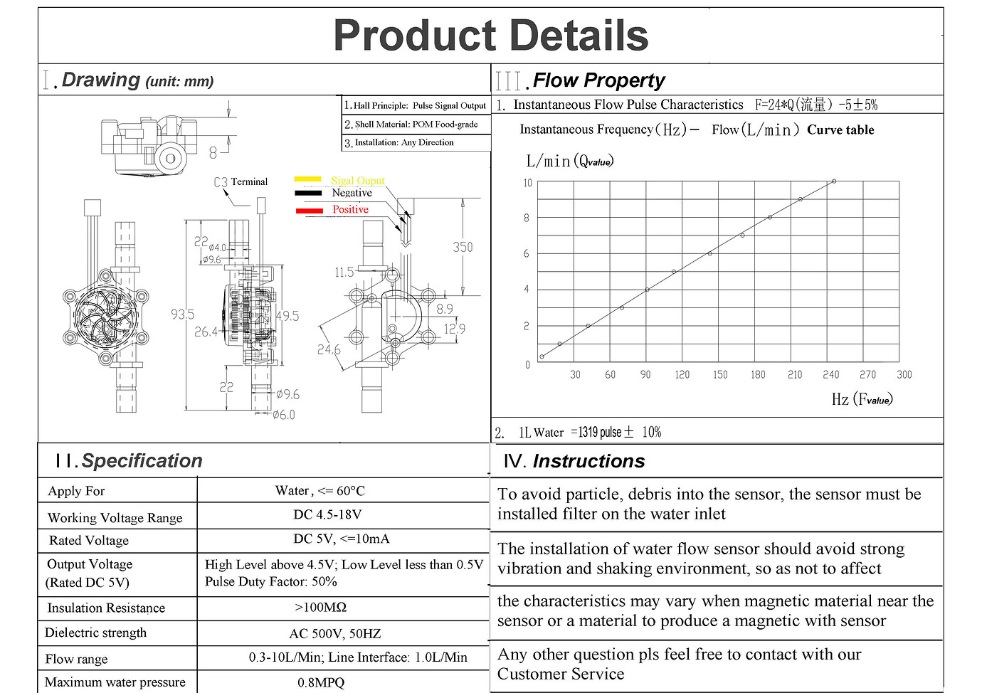 Calibration Factor in Hall Effect Water Flow Sensor - General Guidance ...