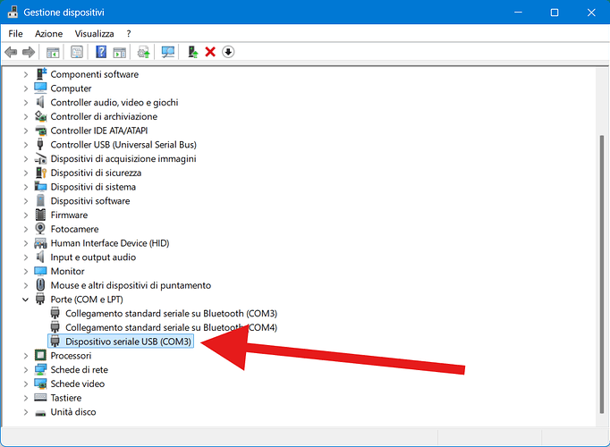Errore: avrdude: ser_open(): can't open device "\\.\COM3": Accesso ...