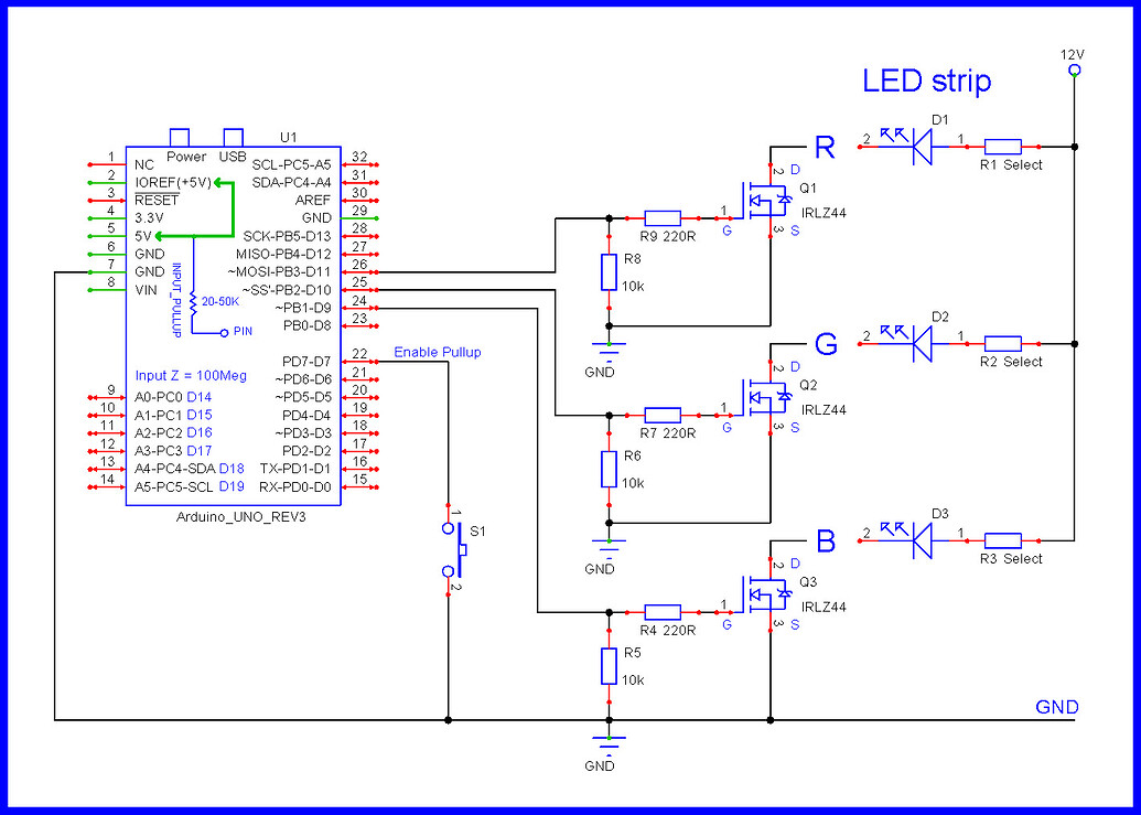 Push button to control RGB ledstrip - General Guidance - Arduino Forum