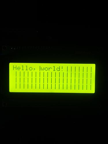 I2C LCD creating vetical lines instead of empty spaces - Displays - Arduino Forum