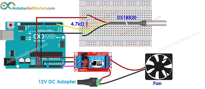 I Am Facing Problem With Ds18b20 Sensor Project And Water Pump With Reley Some Images And Ss