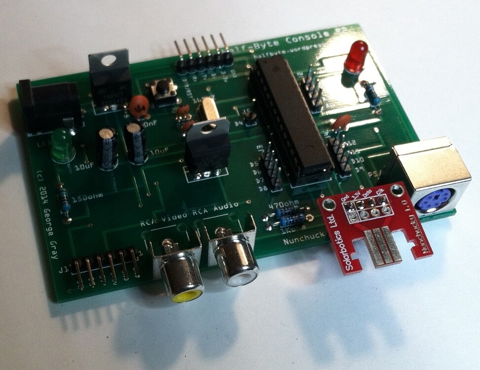 Half-Byte Computer 'console'-ATMega 328 based 'computer' and gaming console - Hardware ...