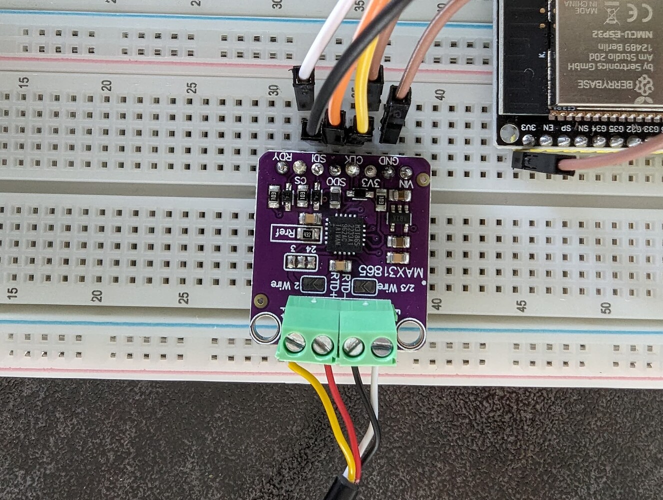 Max31865 Esp32 Pt1000 Leading To Inaccurate Temperatures Sensors Arduino Forum