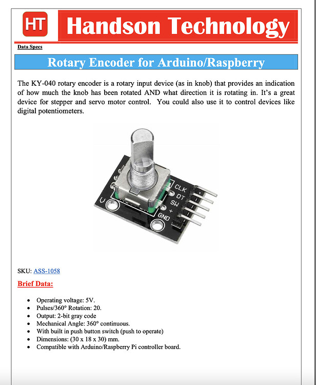 Rotary encoders with Arduino Uno - General Electronics - Arduino Forum