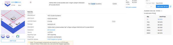 16 Mhz smd crystal oscillator - General Electronics - Arduino Forum
