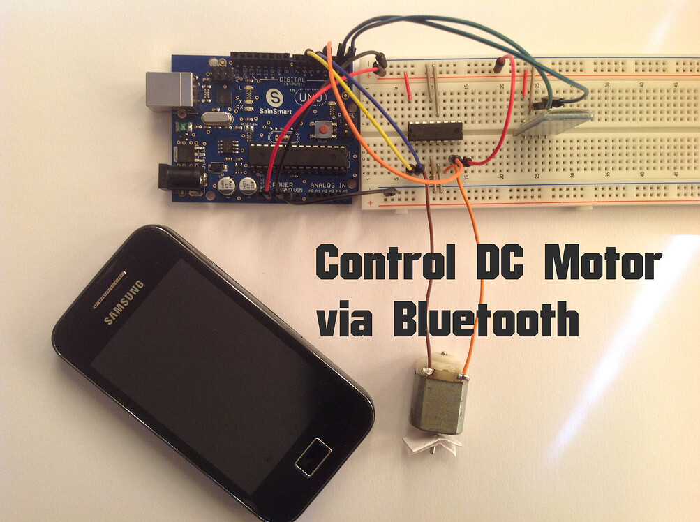 Control DC Motor via Bluetooth (Tutorial) - Motors, Mechanics, Power and CNC - Arduino Forum