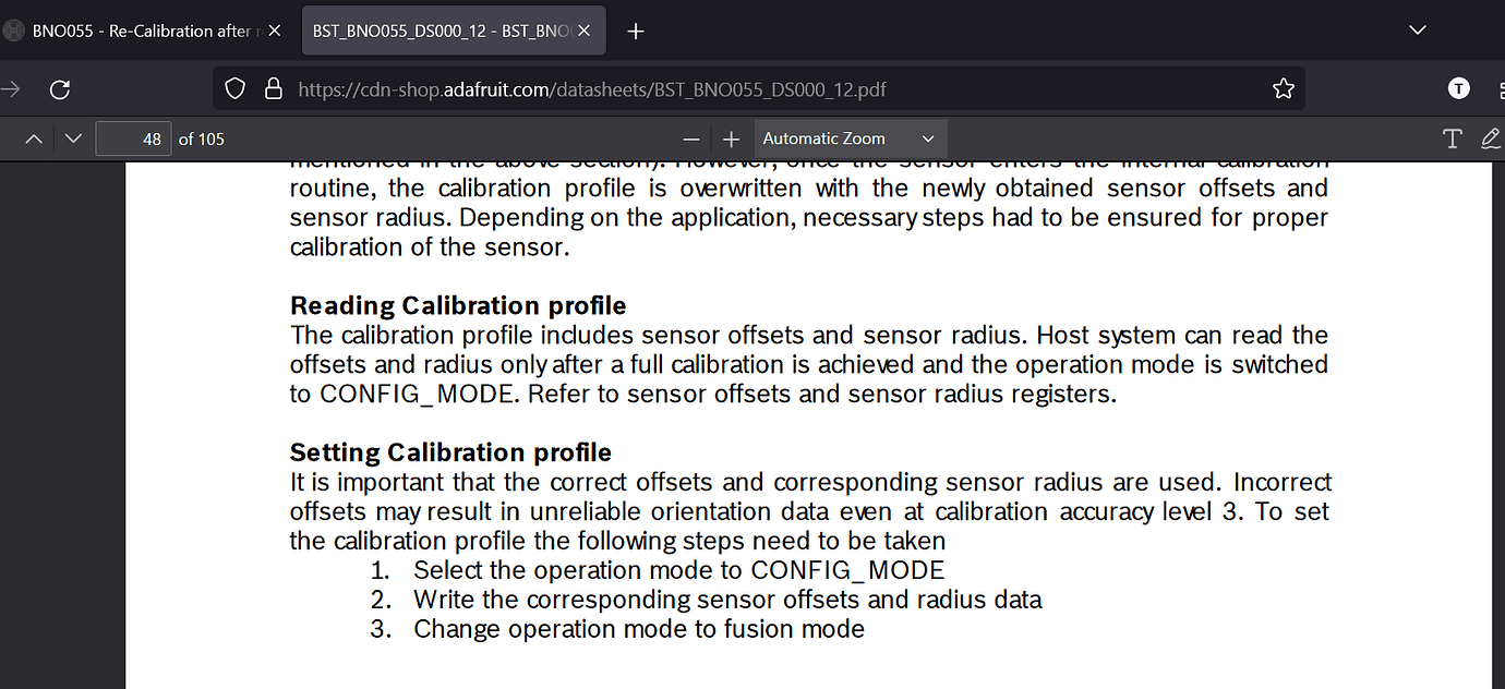 How to store Calibration Profile in Arduino 9-Axis Shield - Networking, Protocols, and Devices ...