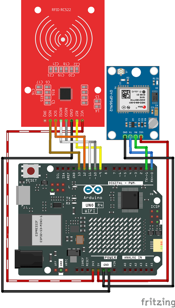 Arduino uno R4 issues with serial communications rfid and gps module - Programming - Arduino Forum
