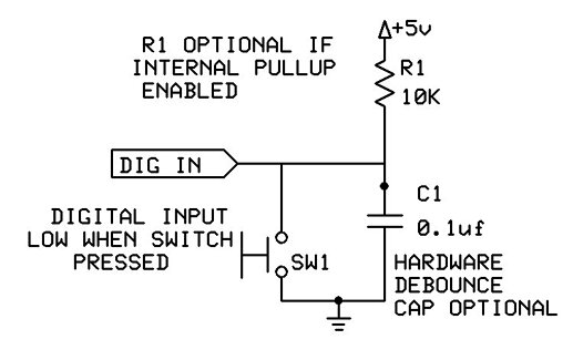 Help using internal pullup resistor for multi buttons - Programming - Arduino Forum