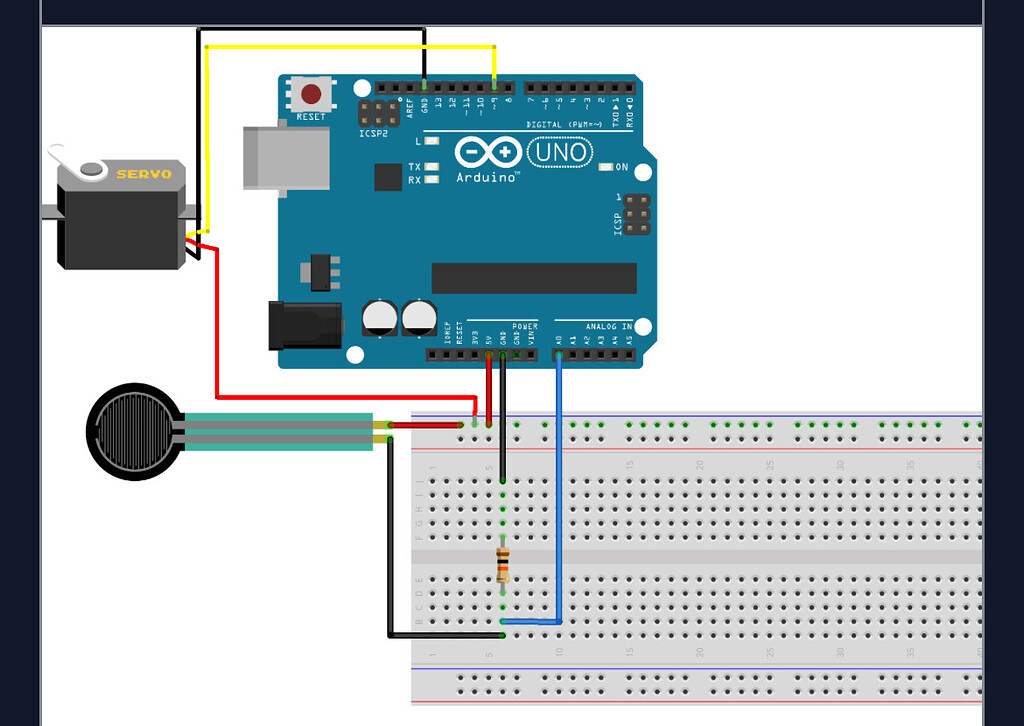 Can’t connect FSR and Servo - General Guidance - Arduino Forum
