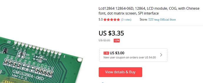 LCD 12864 [ST7565] 13 pin - Displays - Arduino Forum