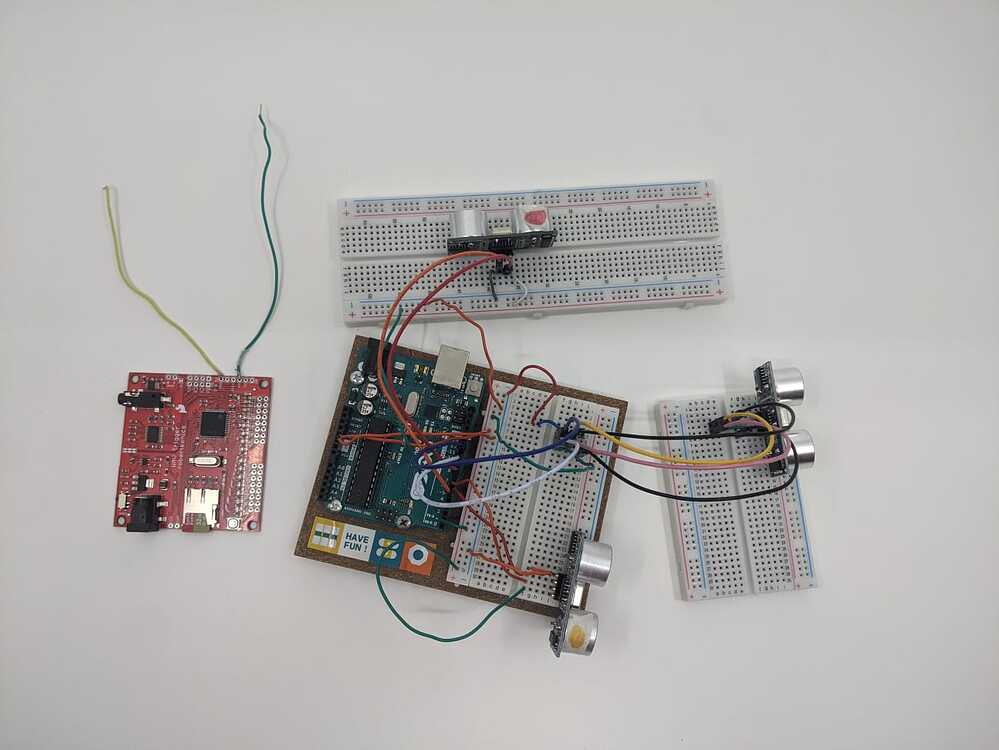 WAV trigger with ultrasonic sensors - connection issue and logic question - General Guidance ...