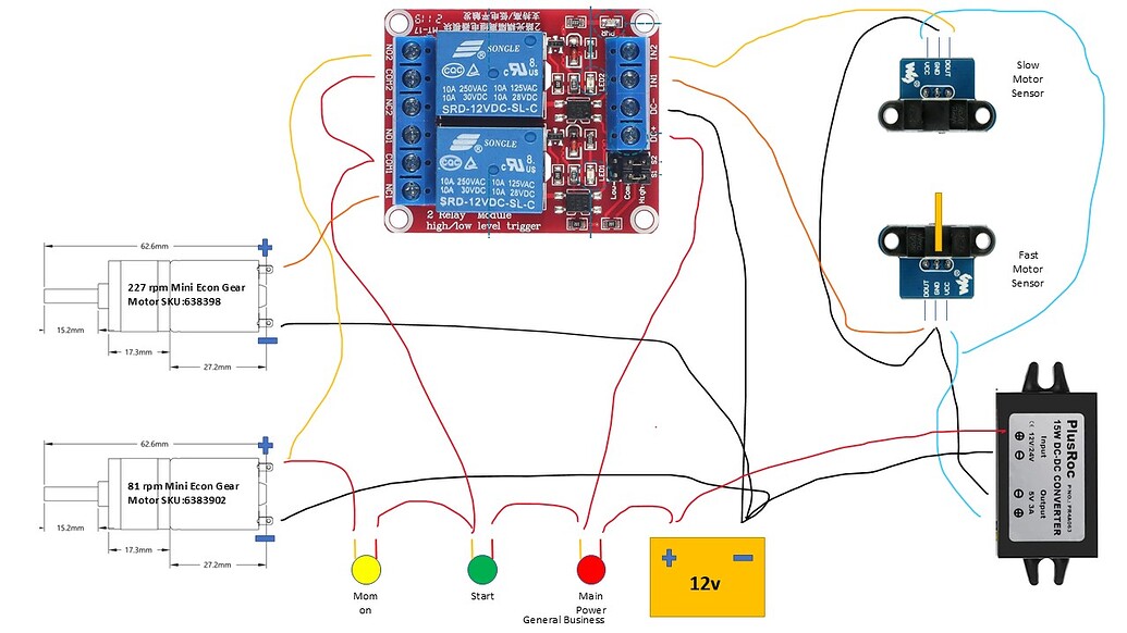 12v motor, relay module, IR sensor wiring - General Discussion ...