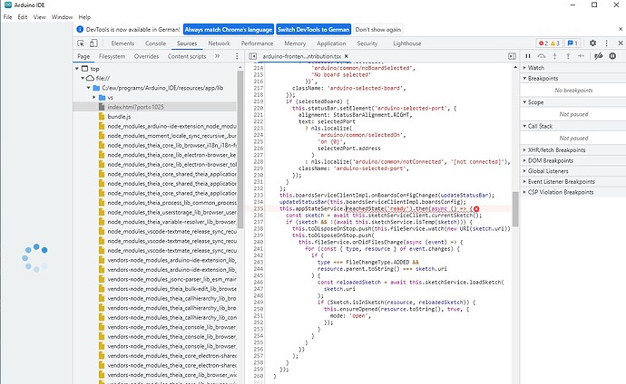 IDE hangs on startup, with no error shown in logs - IDE 2.x - Arduino Forum