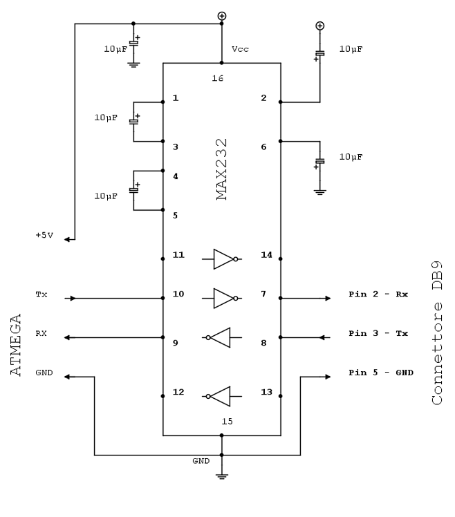 Dubbio da newbie collegamento arduino-pc con max232 - Hardware ... Dubbio da newbie collegamento arduino-pc con max232 - Hardware ...