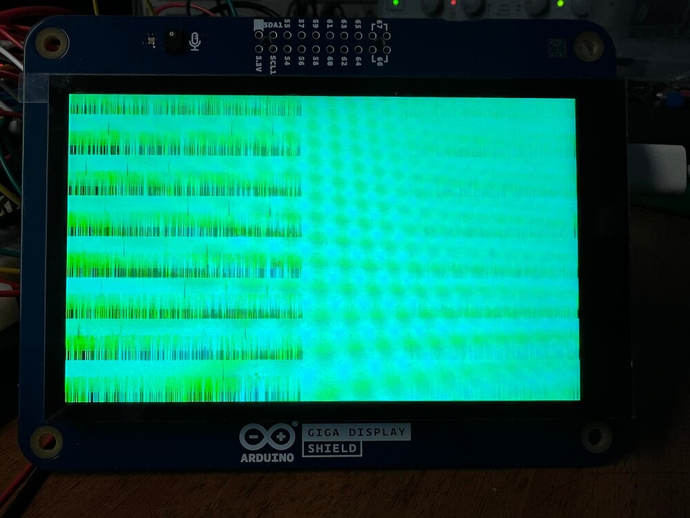 Artifact on Giga Display shield - GIGA Display Shield - Arduino Forum