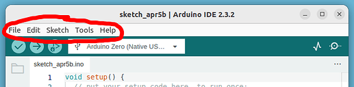 [Solved] Linux Appimage 2.3.2 No menu - unable to save sketch - IDE 2.x - Arduino Forum