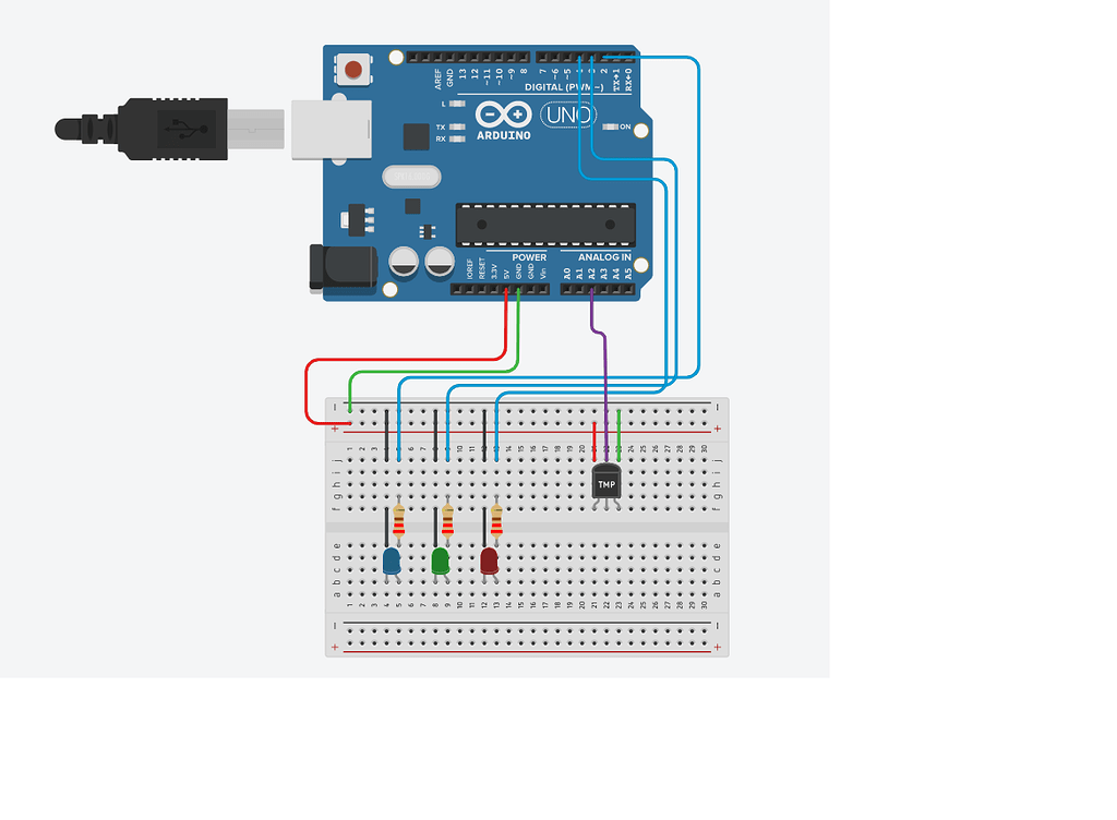 LED lighting up on Tinkercad us - LEDs and Multiplexing - Arduino Forum