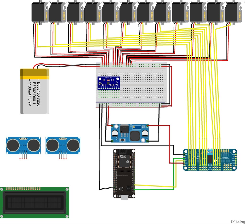 Powering a 12 servo Quadruped - Robotics - Arduino Forum