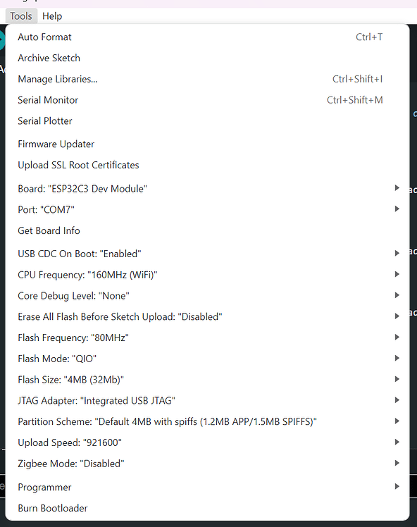 ESP32 C3 WROOM serial via USB - 3rd Party Boards - Arduino Forum