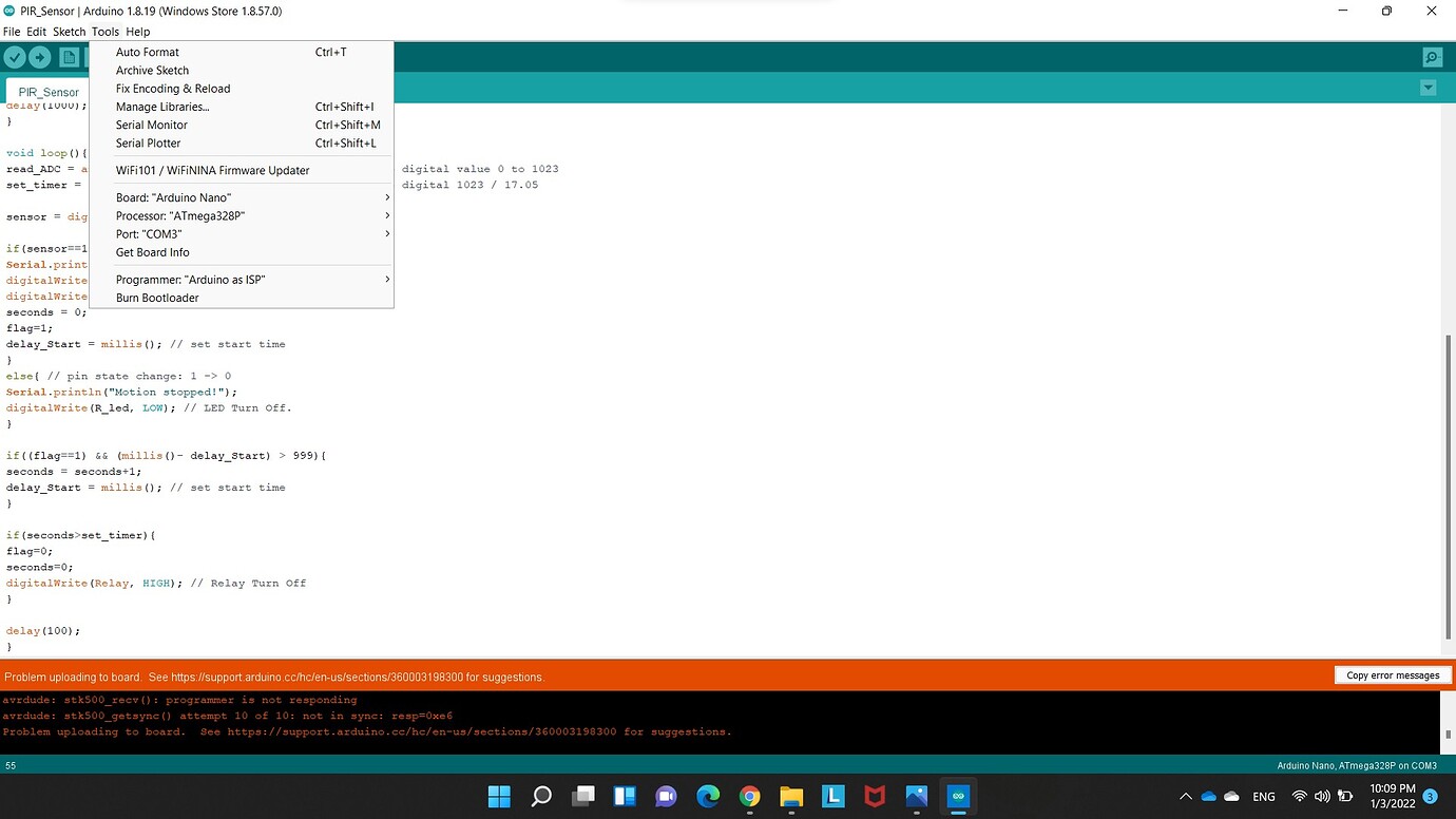 Arduino software doesnt want to upload a code on arduino nano - IDE 1.x - Arduino Forum